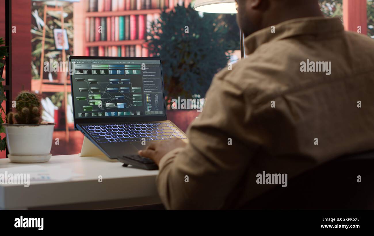 AI software engineer coding modern innovative development project on ...