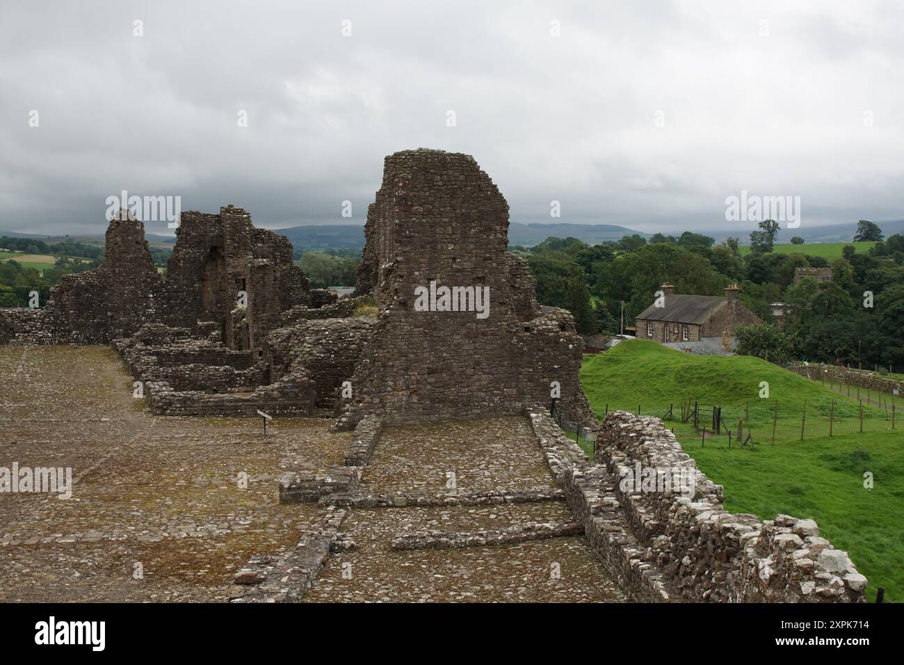 Brough Castle is a ruined castle in the village of Brough in Cumbria ...
