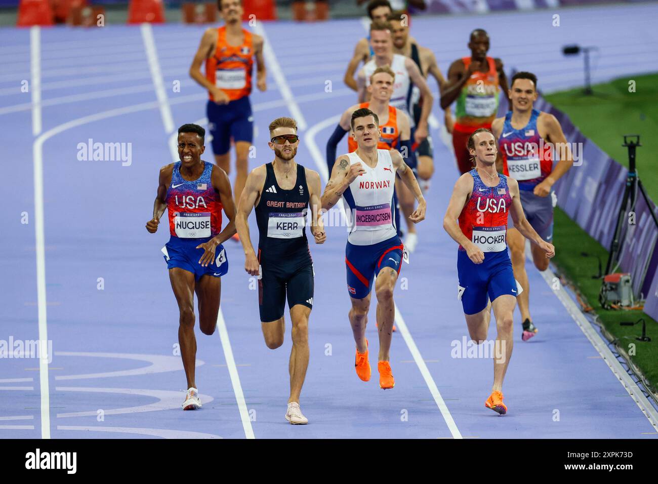 Cole Hocker of United States competes during Men's 1500m Final of the ...