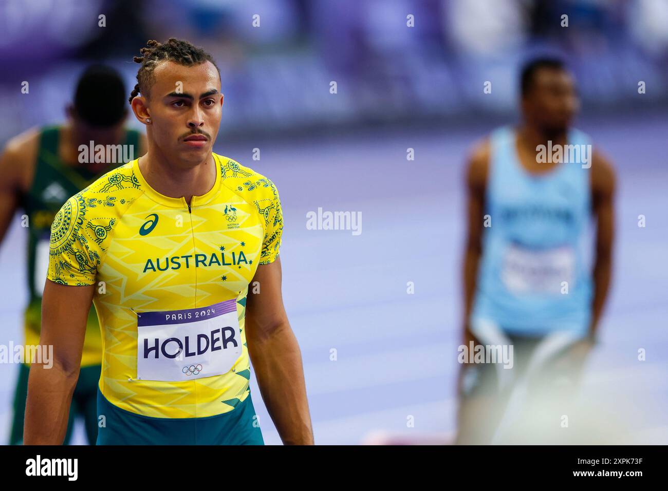 Reece Holder of Australia competes during Men's 400m Semi-Final of the ...
