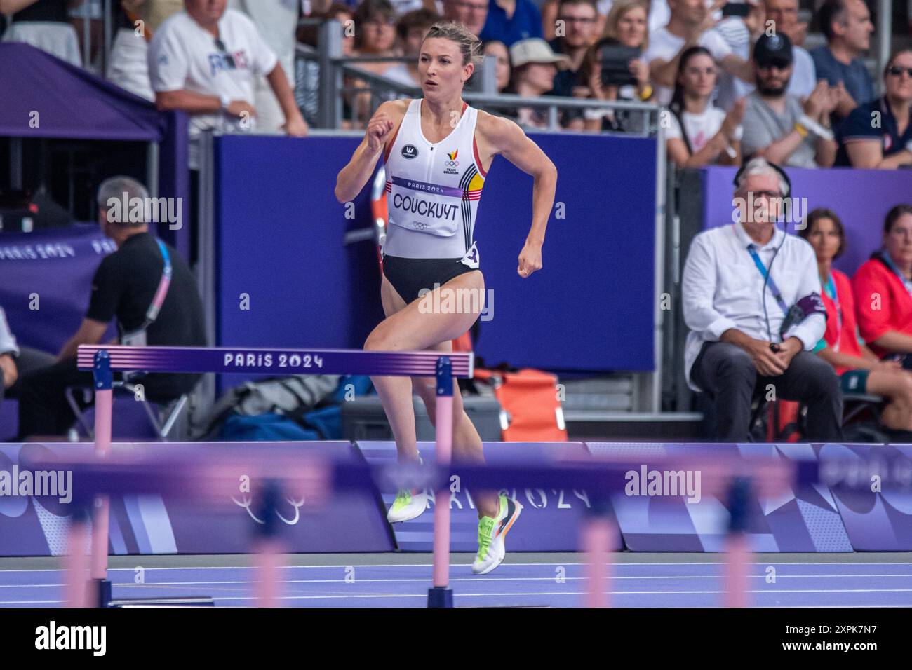 Paulien Couckuyt (BEL), Athletics, Women's 400m Hurdles Semi-Final ...