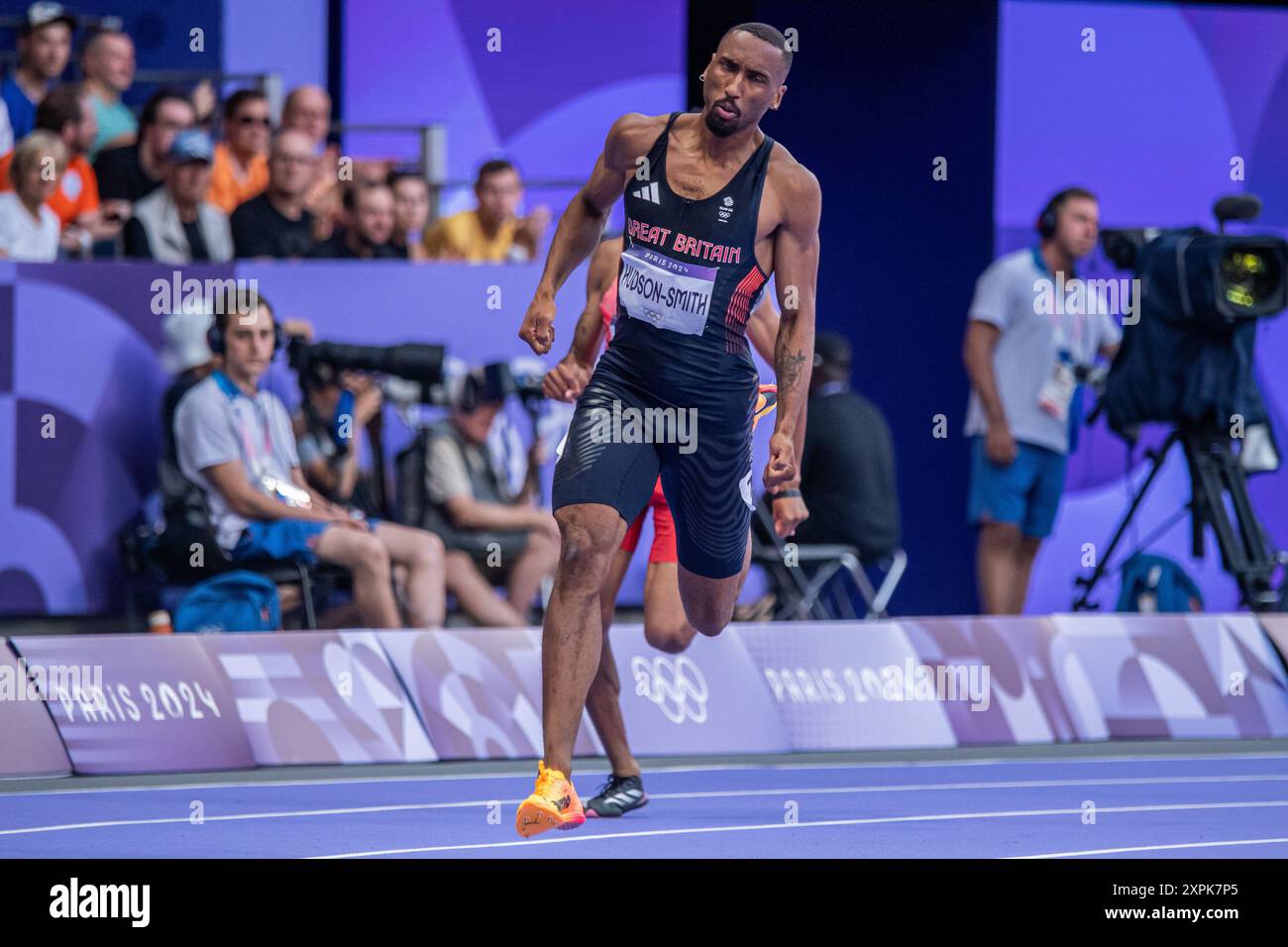 Matthew Hudson-Smith (GBR), Athletics, Men's 400m Semi-Final during the Olympic Games Paris 2024 ...