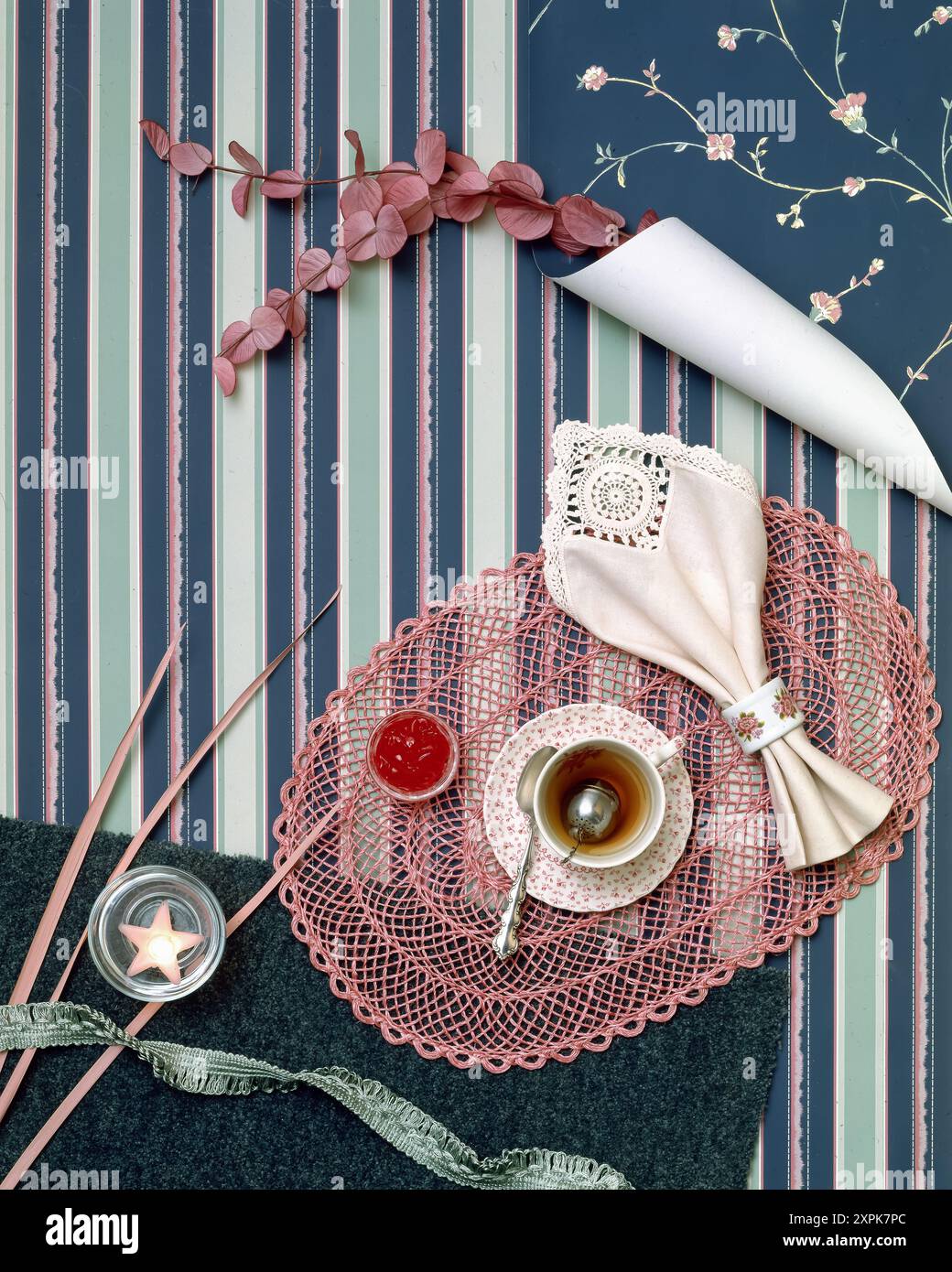 Still life, wallpaper samples Stock Photo - Alamy