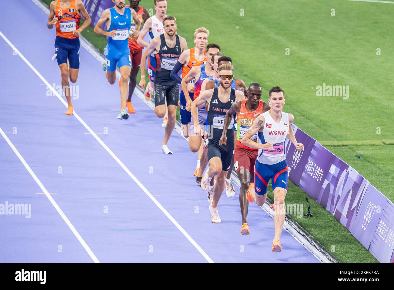 Jakob Ingebrigtsen (NOR), Timothy Cheruiyot (KEN), Josh Kerr (GBR ...