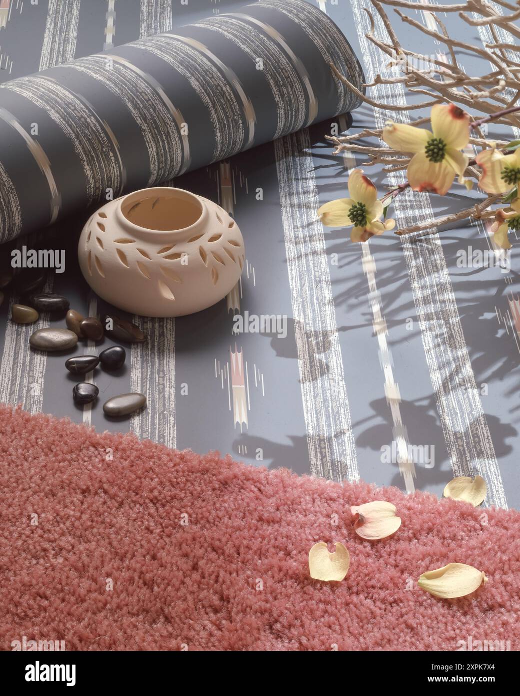 Still life, wallpaper samples Stock Photo - Alamy