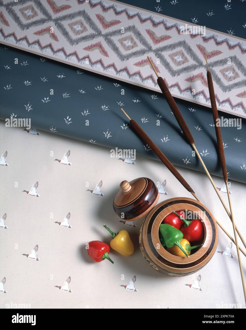 Still life, wallpaper samples Stock Photo - Alamy