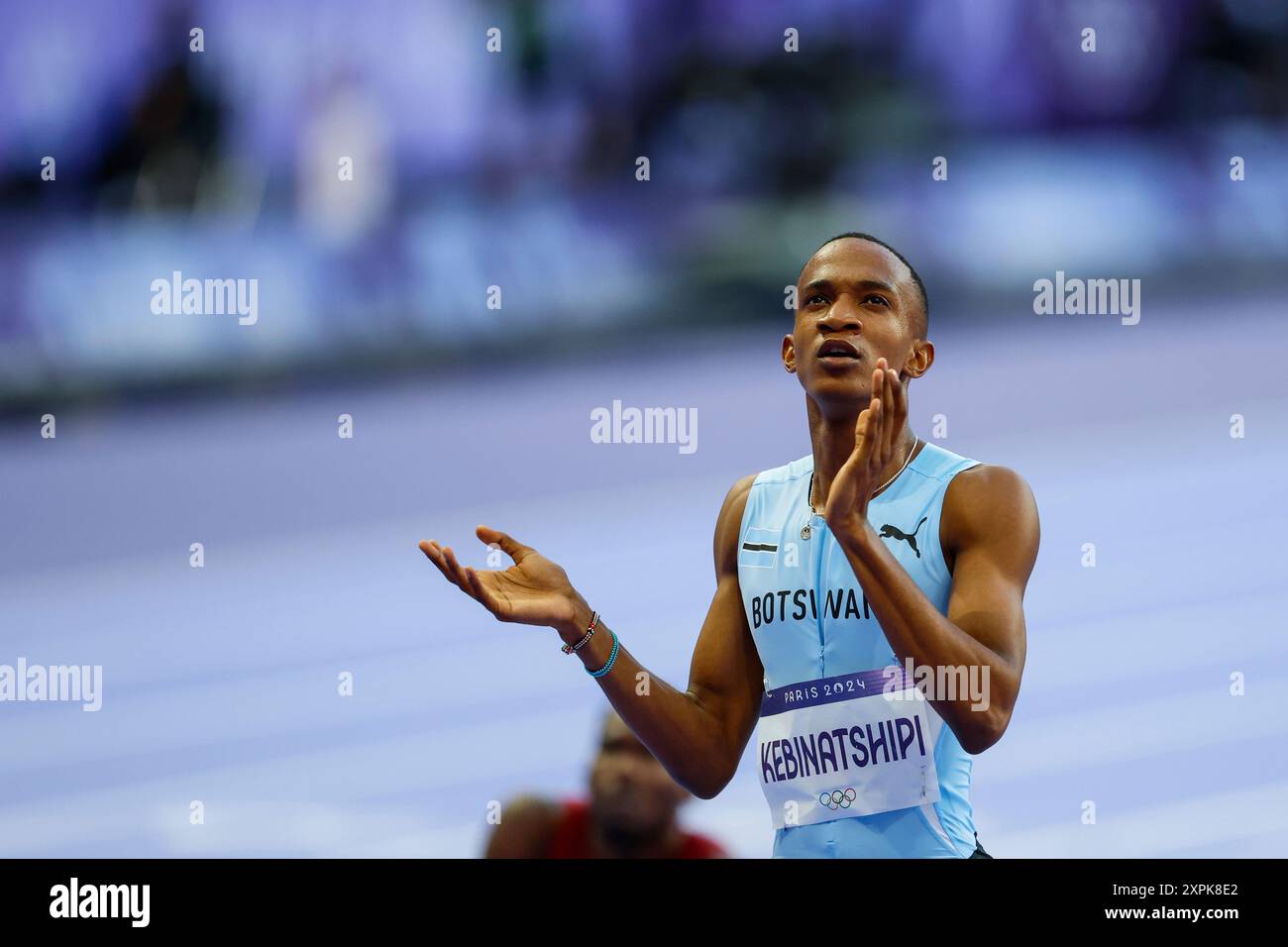 Busang Collen Kebinatshipi of Botswana competes during Men's 400m Semi ...