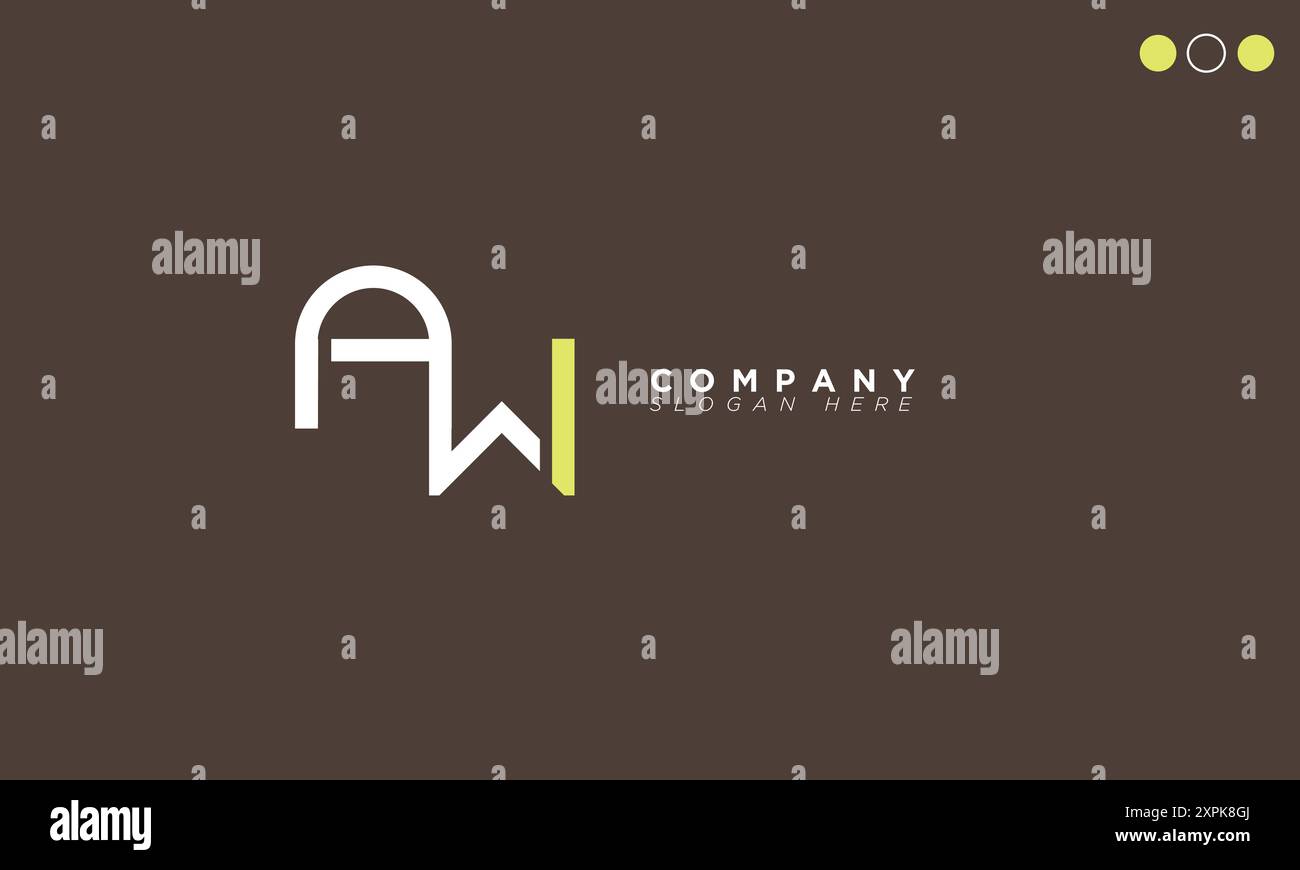 AW Alphabet letters Initials Monogram logo Stock Vector Image & Art - Alamy