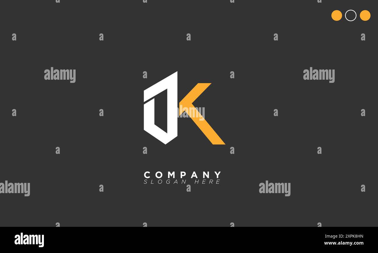 Ok initials logo hi-res stock photography and images - Alamy