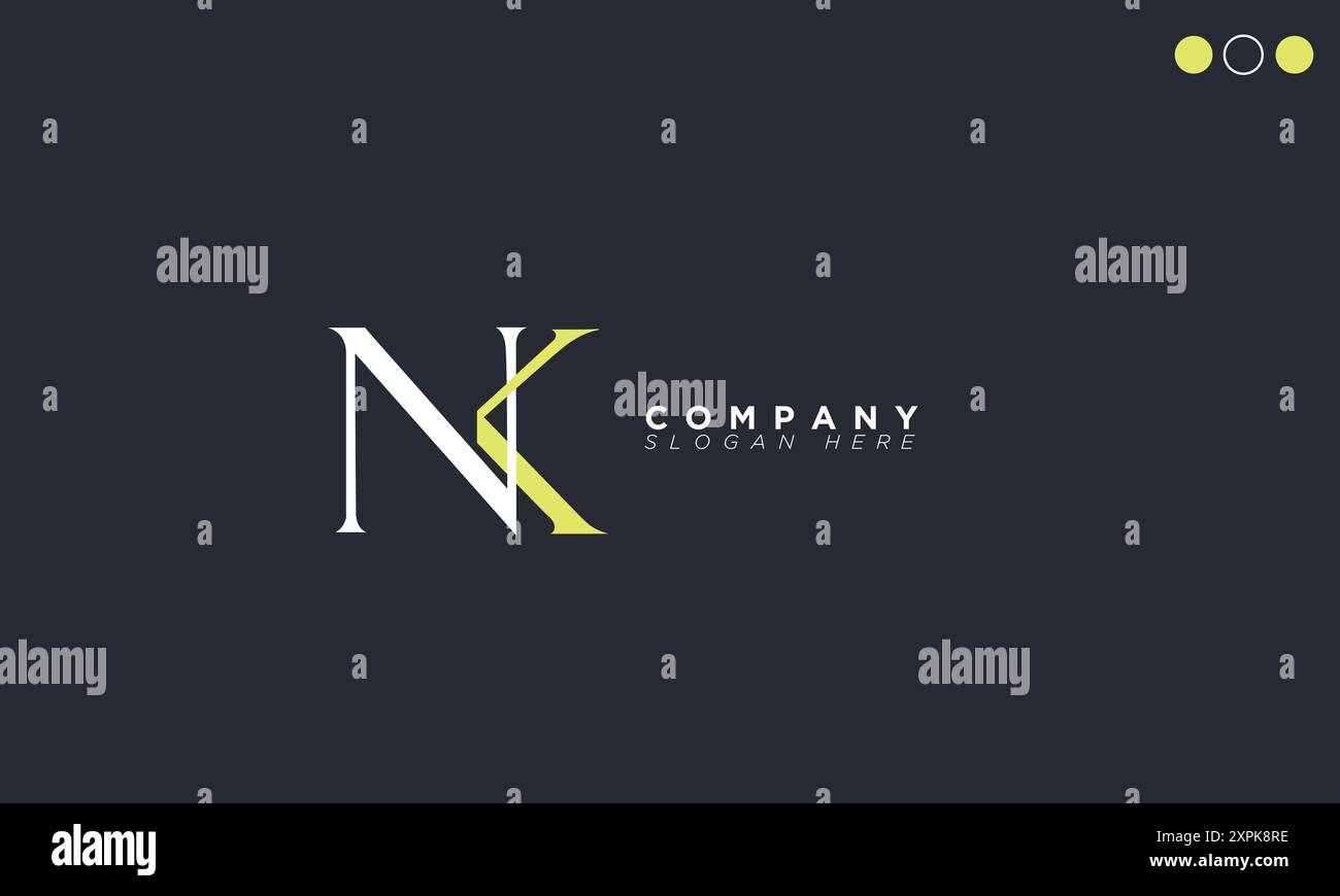 Nk initials logo Stock Vector Images - Alamy