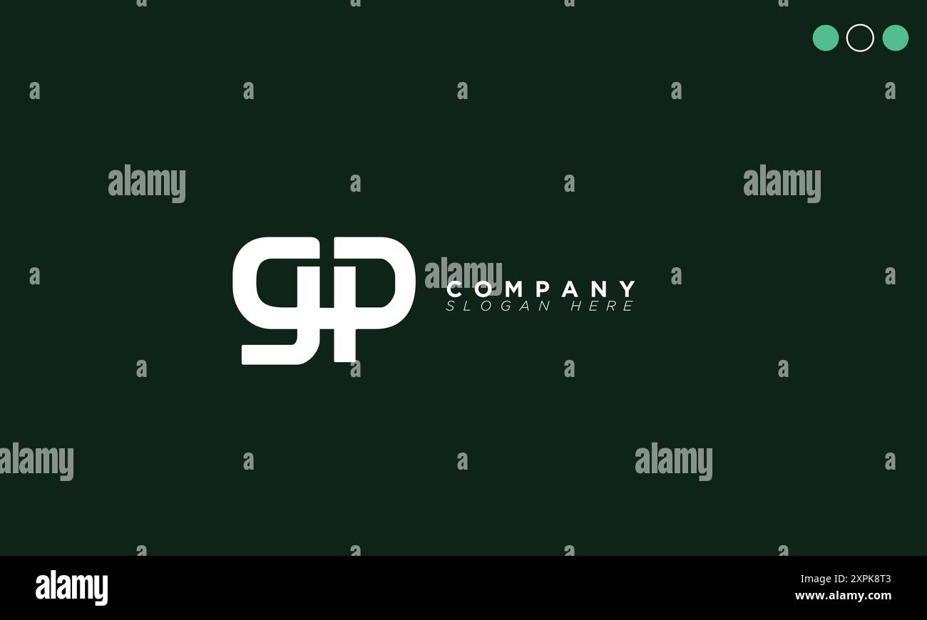 Gp initials logo hi-res stock photography and images - Alamy