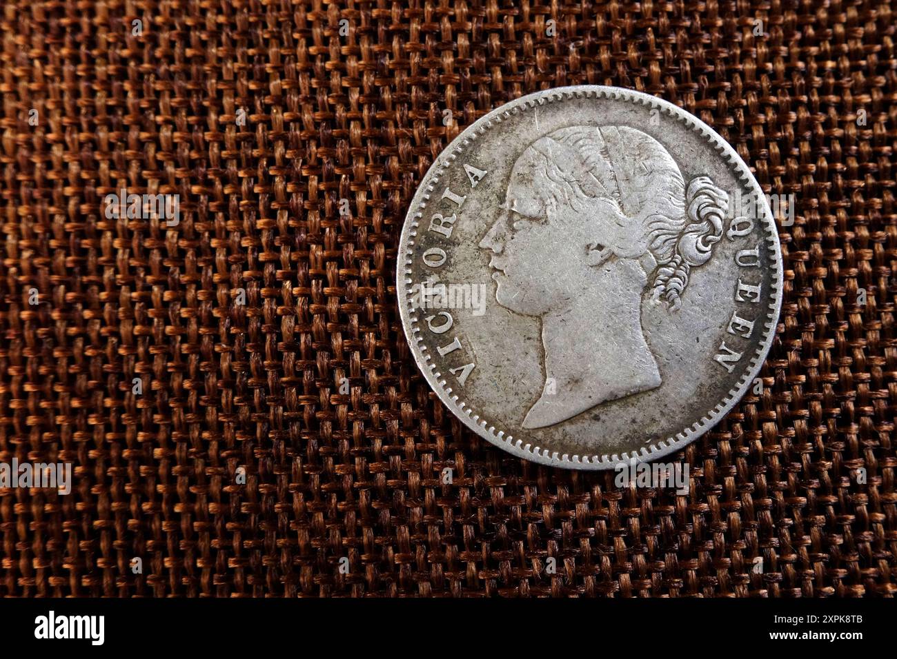 The coin showcases a profile of Queen Victoria, symbolizing the British ...