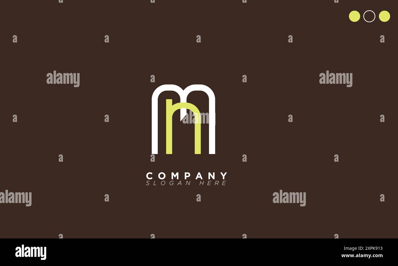 Mn initials logo hi-res stock photography and images - Alamy