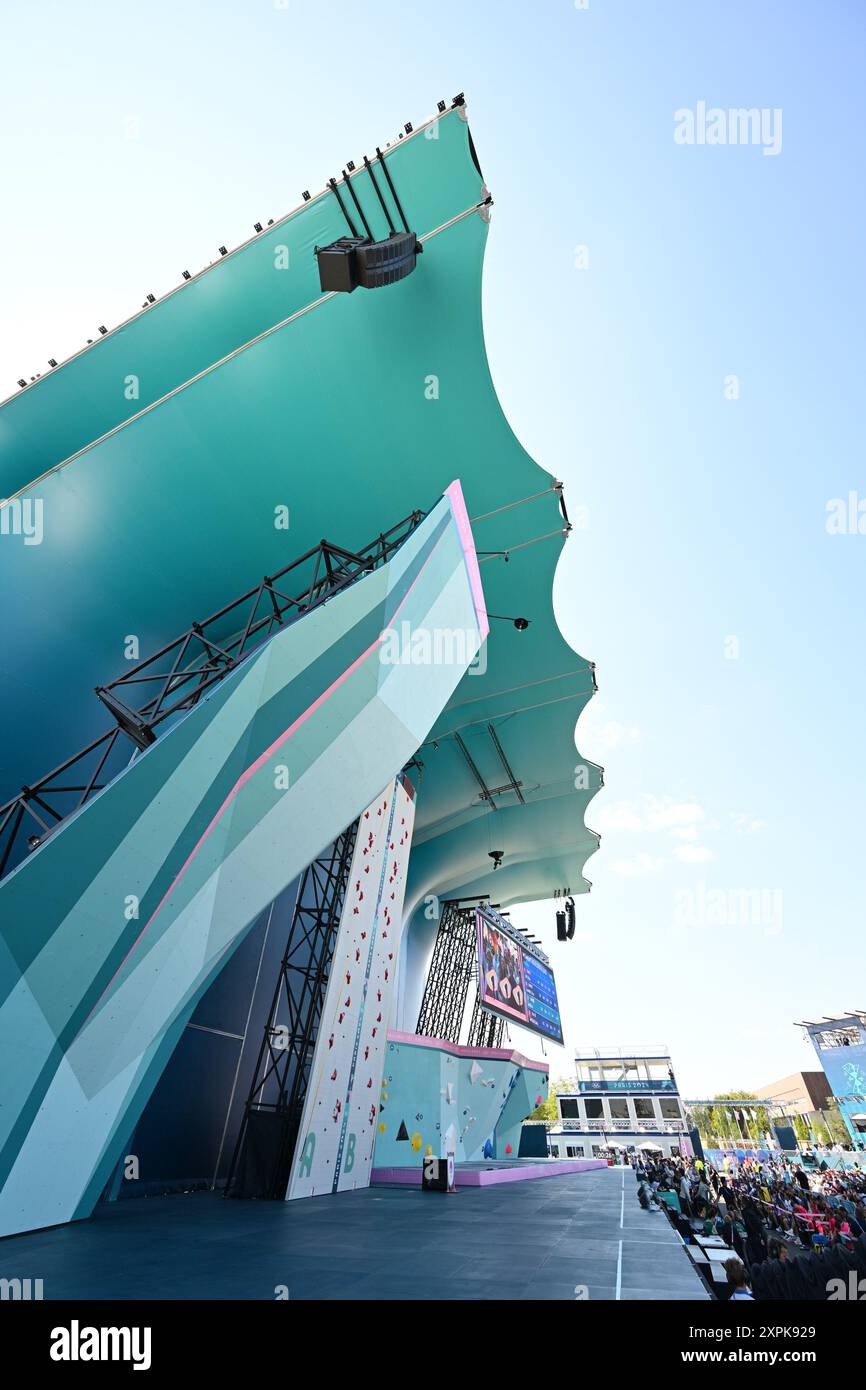 General view of stadium, AUGUST 6, 2024 - Sport Climbing : Women's ...