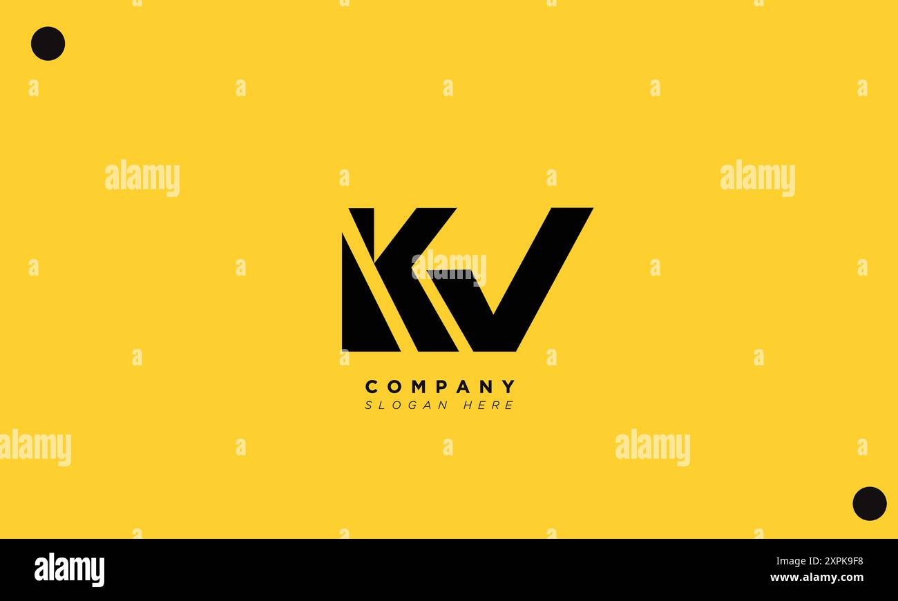 Kv letters Stock Vector Images - Alamy