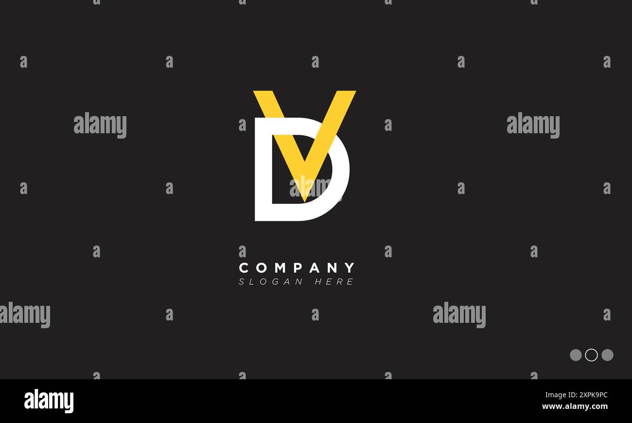 Dv initials logo Stock Vector Images - Alamy