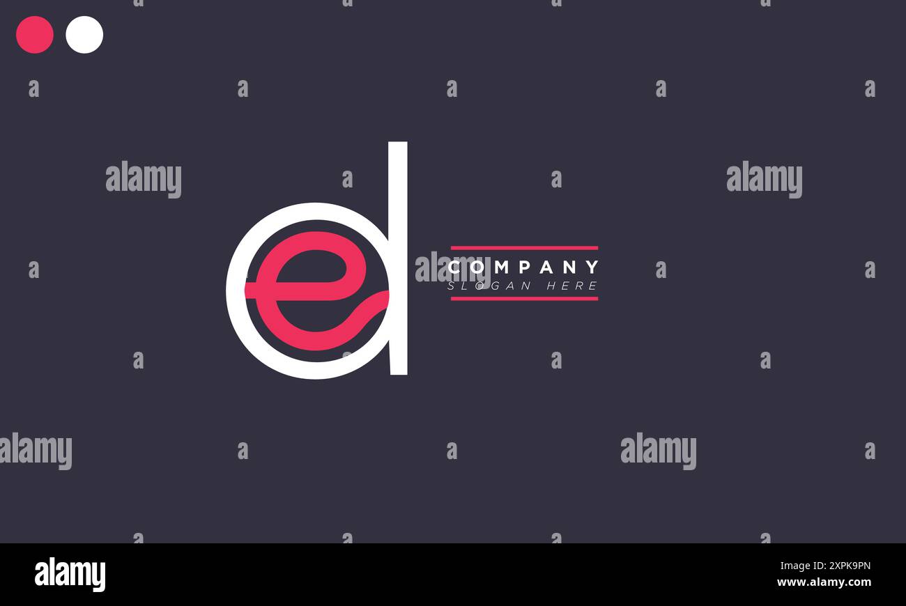ED Alphabet letters Initials Monogram logo Stock Vector Image & Art - Alamy