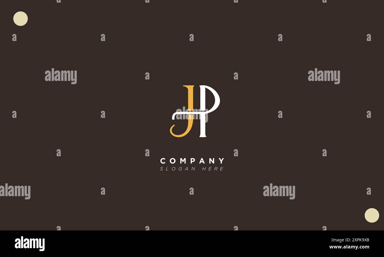 Jp initials logo hi-res stock photography and images - Alamy