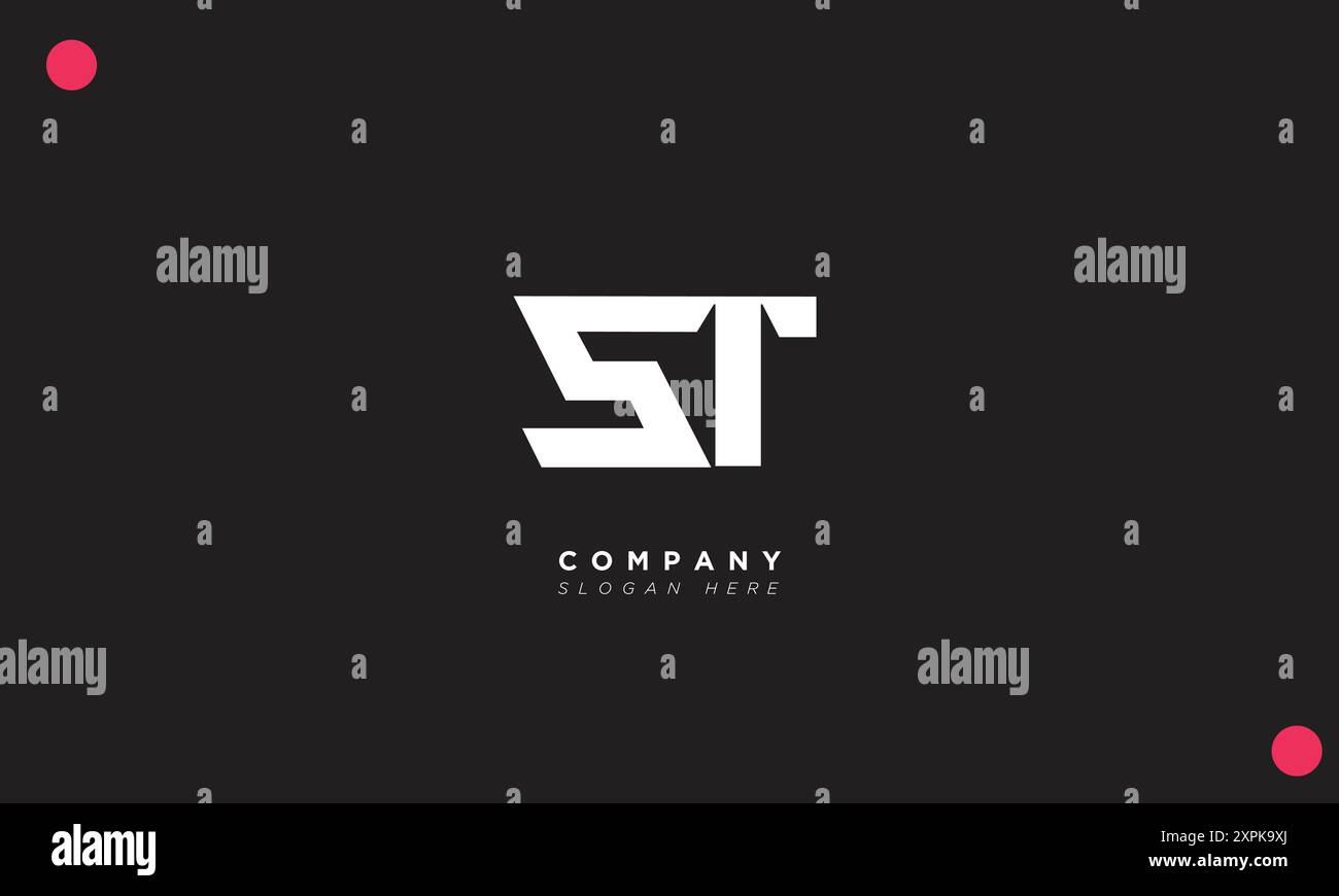 ST Alphabet letters Initials Monogram logo Stock Vector Image & Art - Alamy