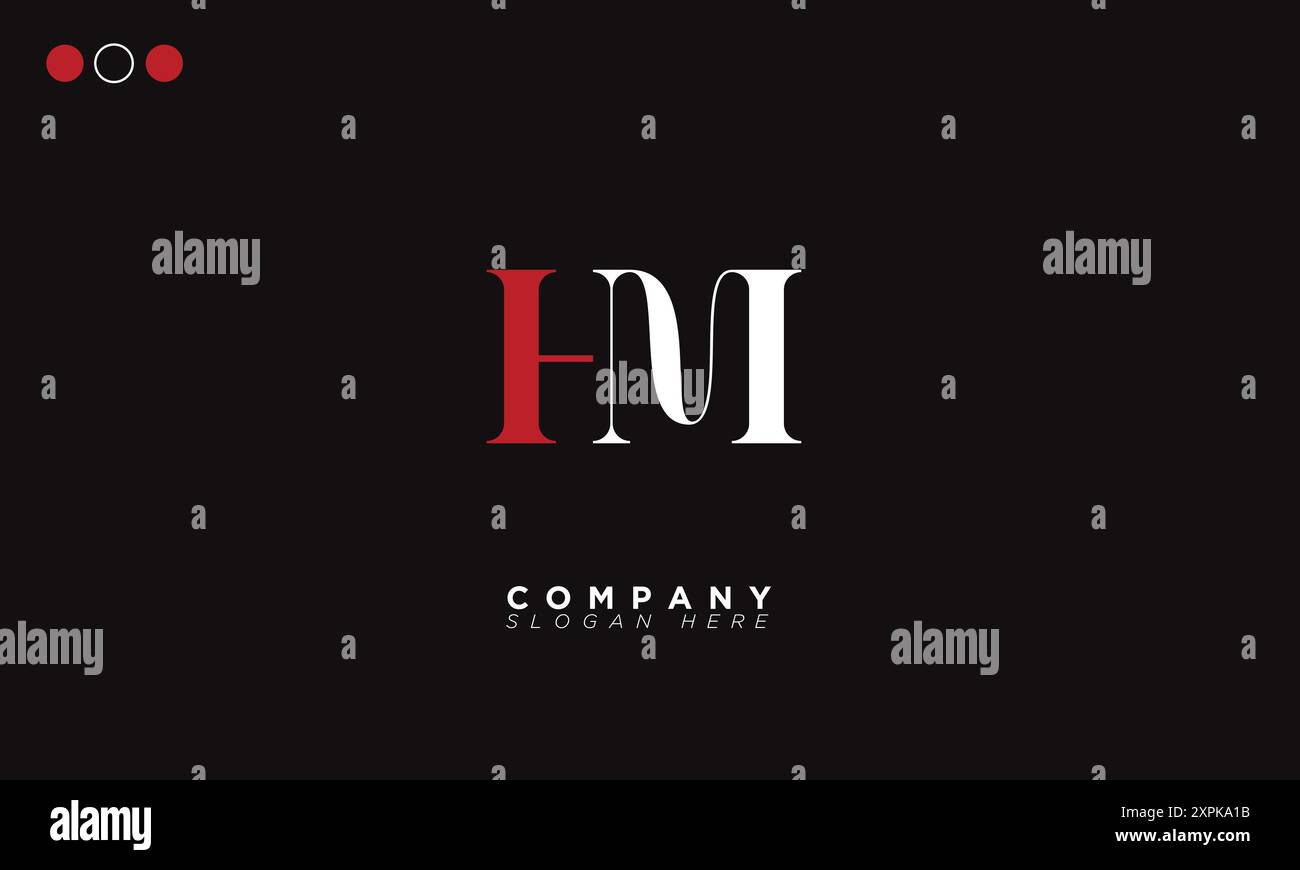 Hm initials logo Stock Vector Images - Alamy
