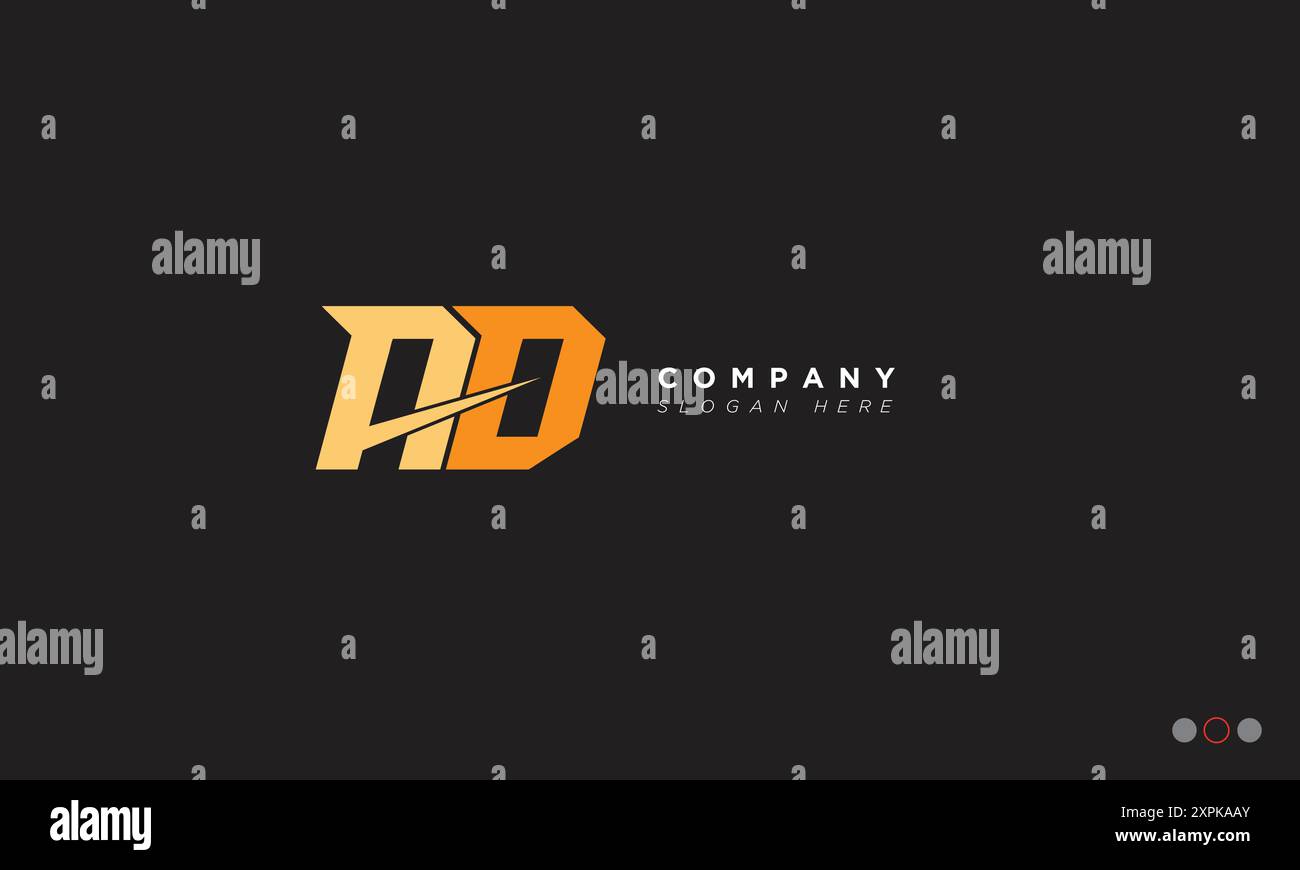AD Alphabet letters Initials Monogram logo Stock Vector Image & Art - Alamy