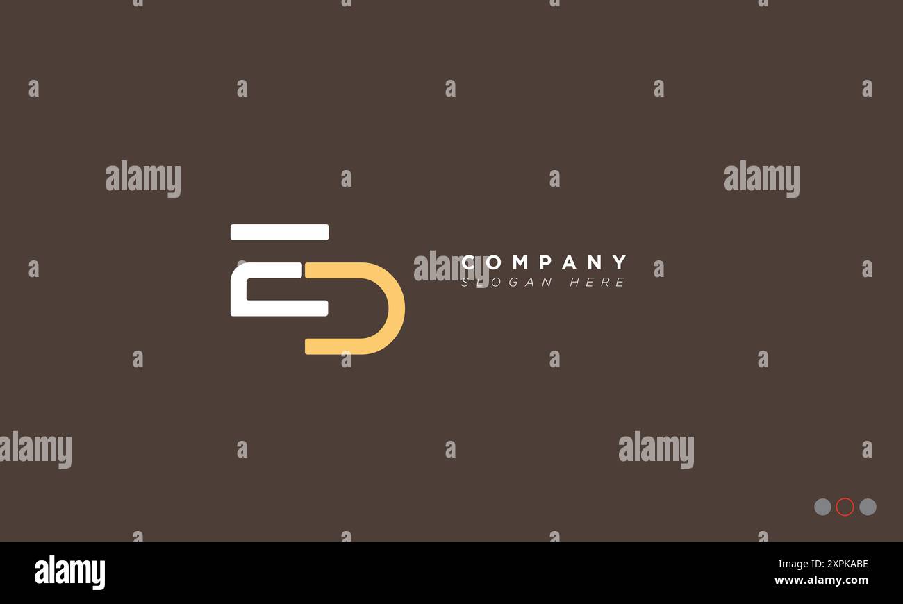 ED Alphabet letters Initials Monogram logo Stock Vector Image & Art - Alamy