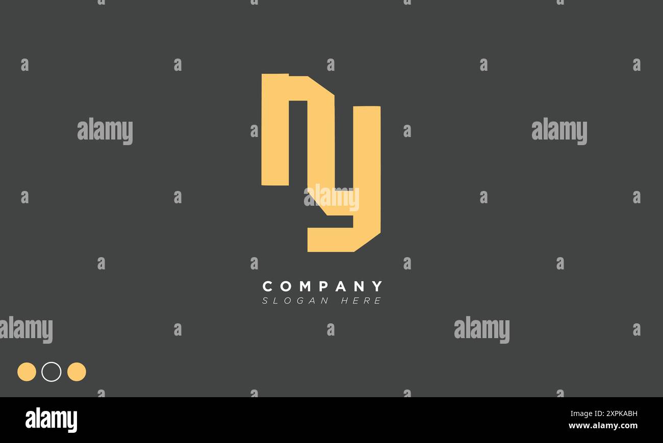 Ny initials logo hi-res stock photography and images - Alamy