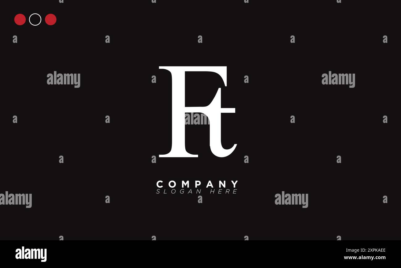 Ft initials logo hi-res stock photography and images - Alamy