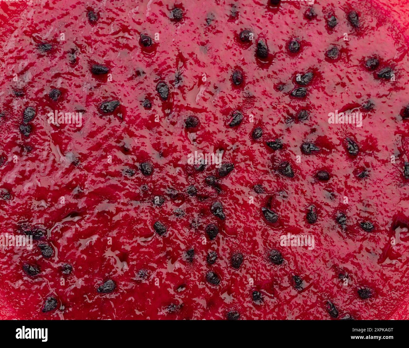 Texture of red dragon fruit pulp macro close up view Stock Photo - Alamy