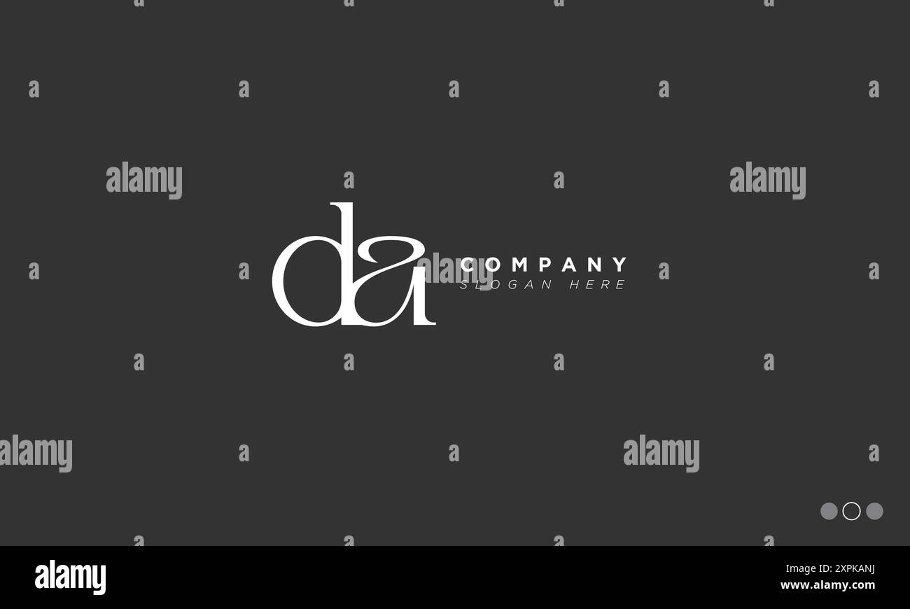 DA Alphabet letters Initials Monogram logo Stock Vector Image & Art - Alamy