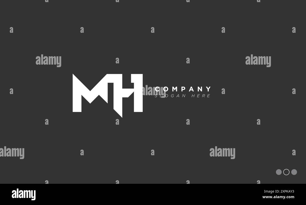 MH Alphabet letters Initials Monogram logo Stock Vector Image & Art - Alamy