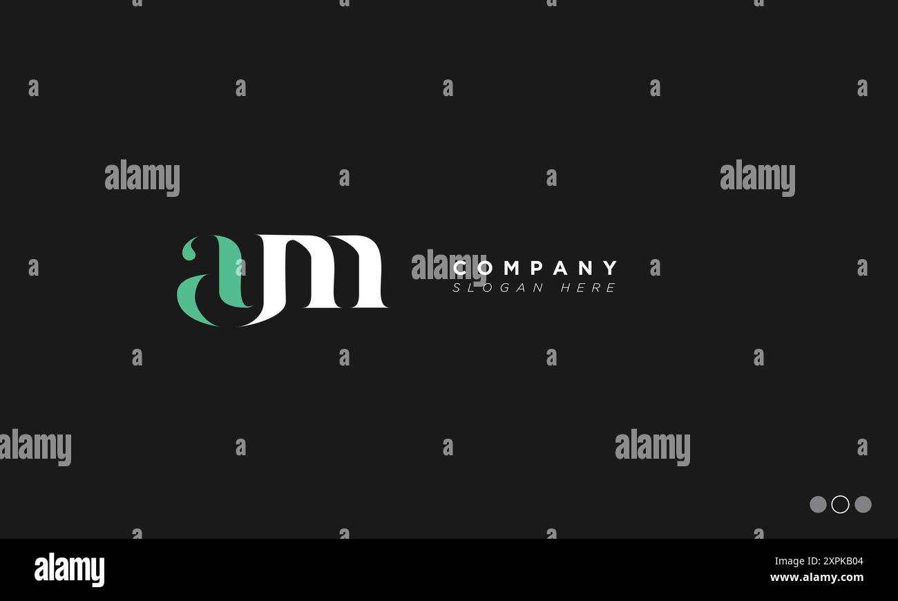 Am initials logo hi-res stock photography and images - Alamy