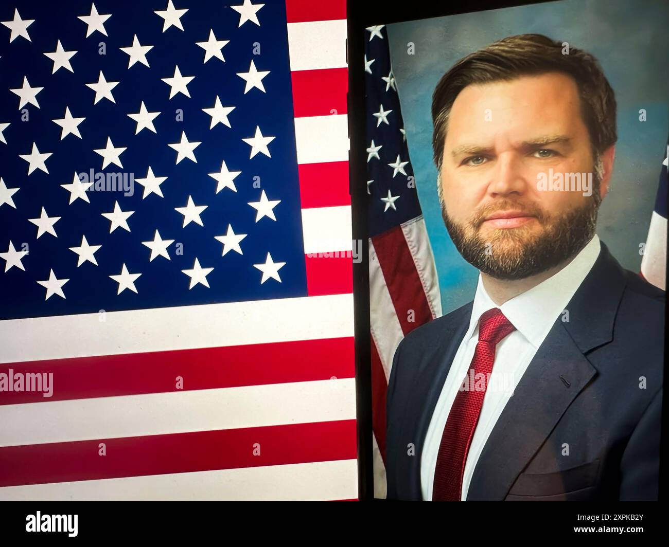 August 6, 2024: A photo illustration depicting a an official U.S ...