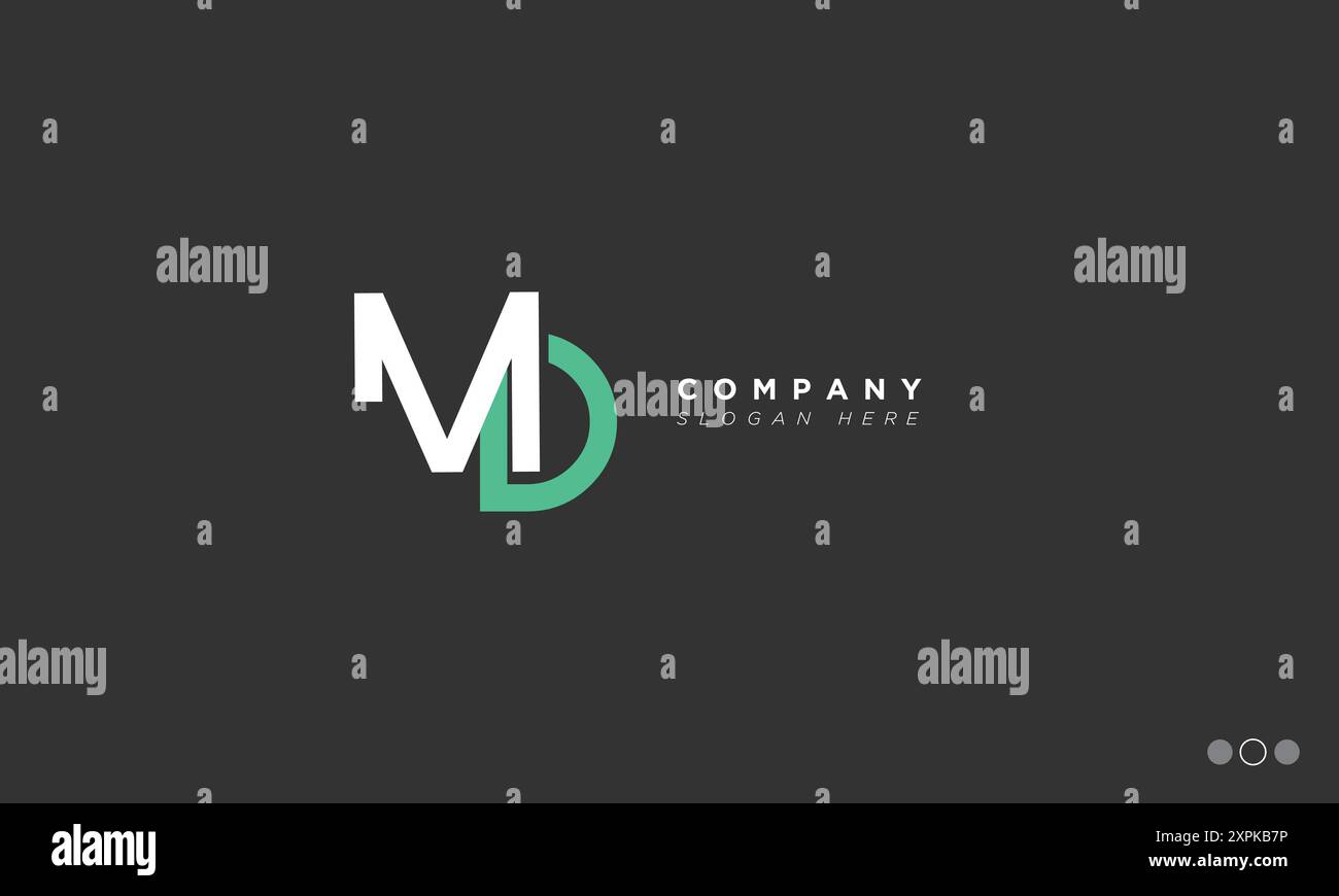 MD Alphabet letters Initials Monogram logo Stock Vector Image & Art - Alamy