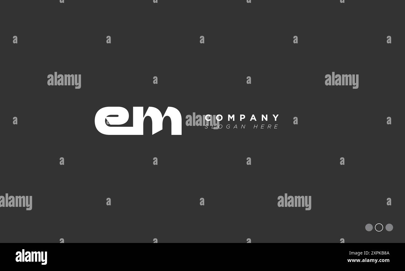 EM Alphabet letters Initials Monogram logo Stock Vector Image & Art - Alamy
