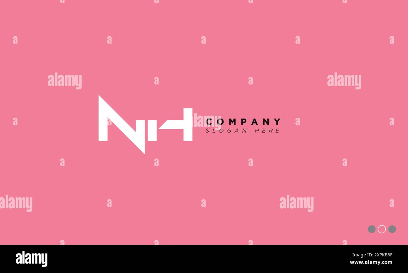 NH Alphabet letters Initials Monogram logo Stock Vector Image & Art - Alamy