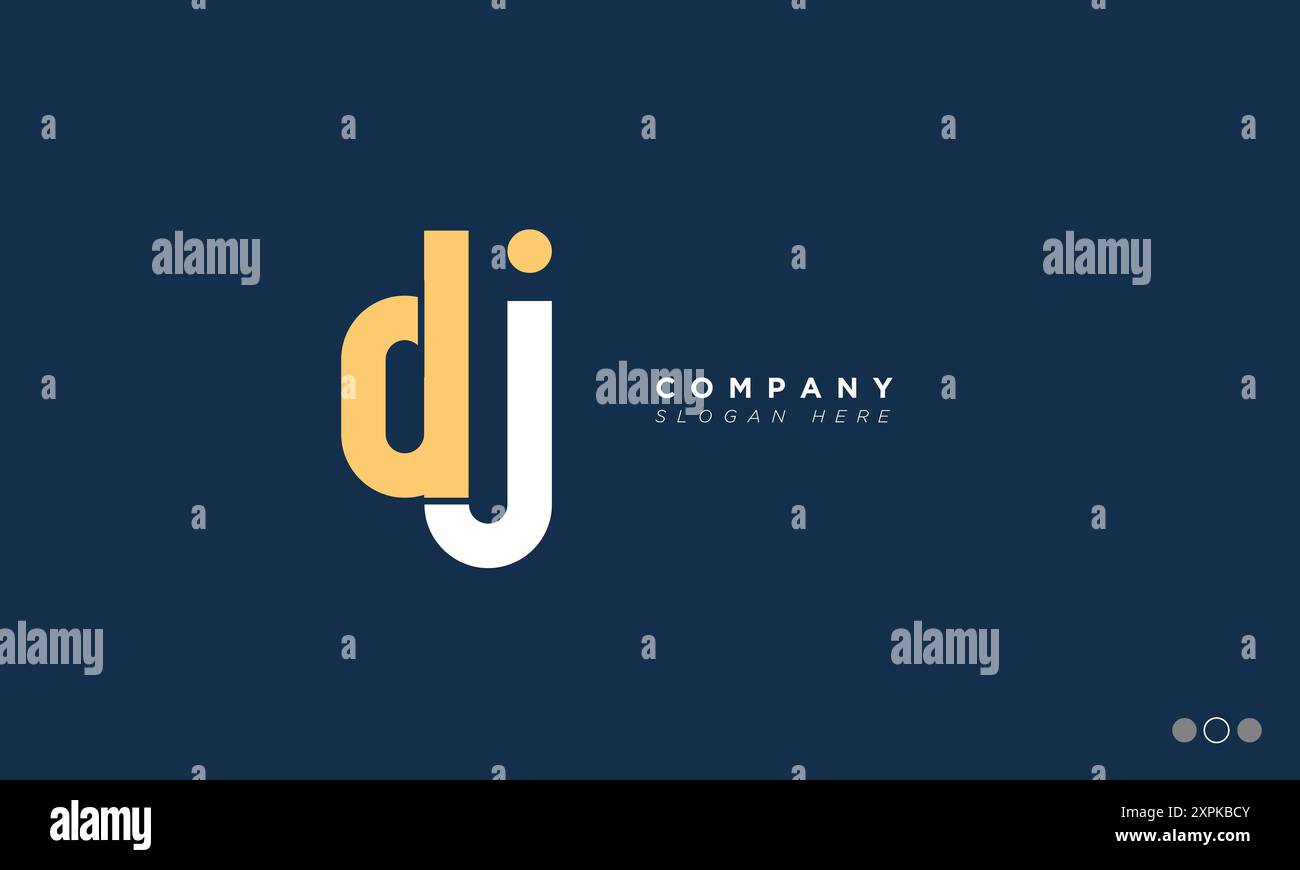 DJ Alphabet letters Initials Monogram logo Stock Vector Image & Art - Alamy