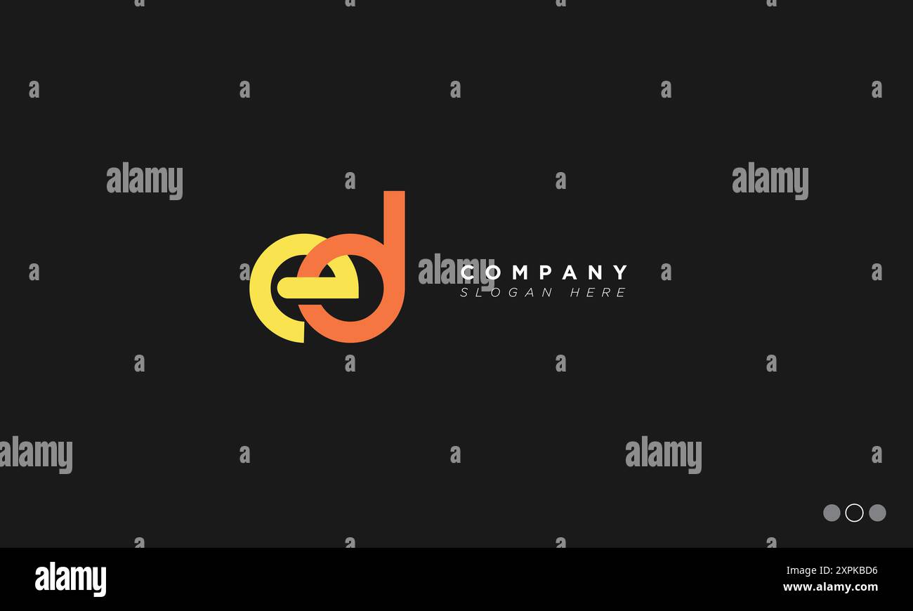 ED Alphabet letters Initials Monogram logo Stock Vector Image & Art - Alamy