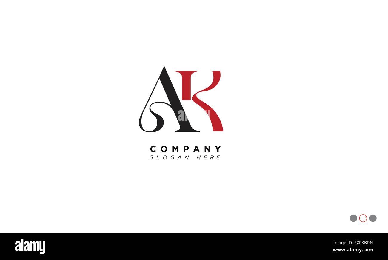 Ak initials logo Cut Out Stock Images & Pictures - Alamy
