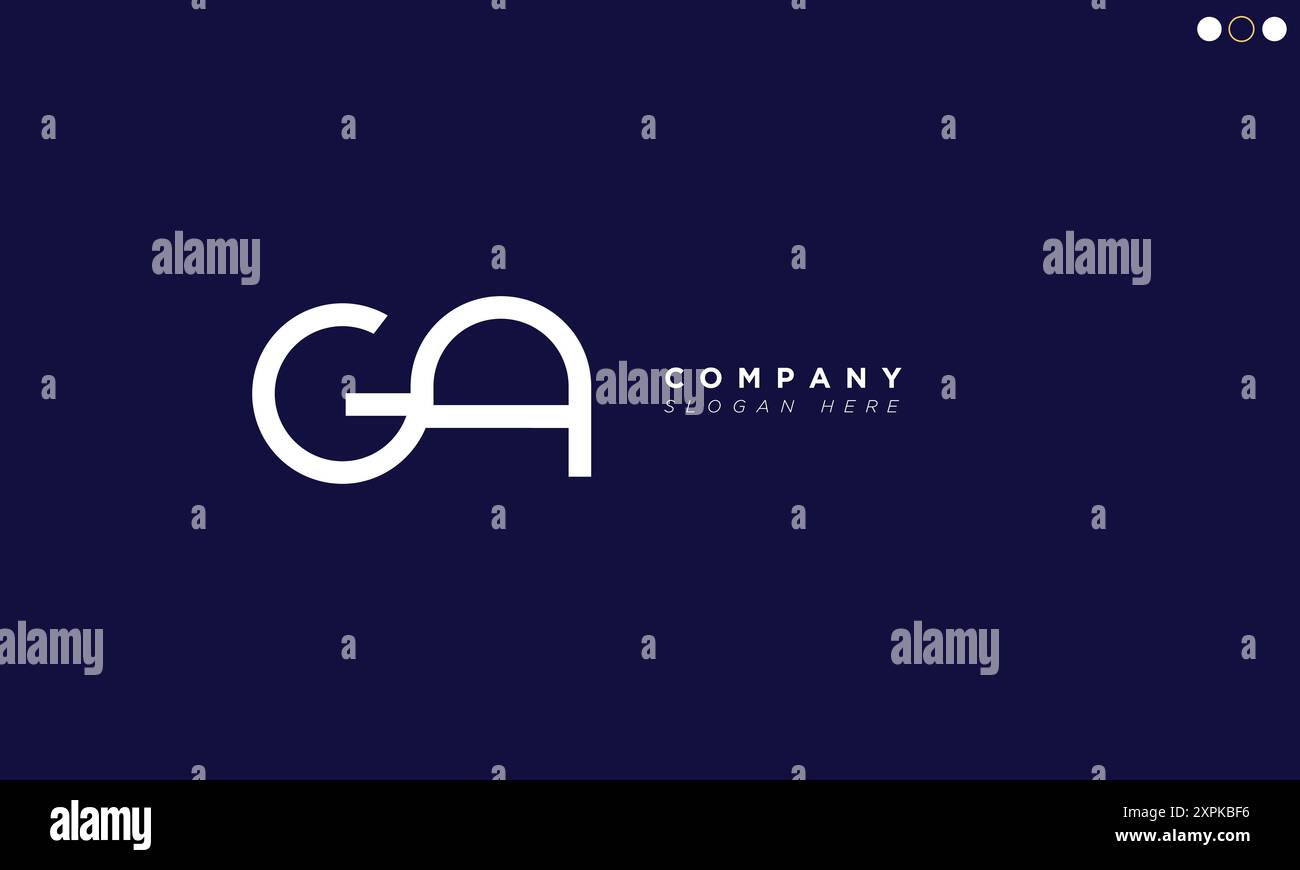 GA Alphabet letters Initials Monogram logo Stock Vector Image & Art - Alamy
