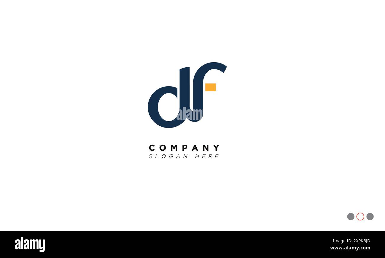 Df initials logo hi-res stock photography and images - Alamy