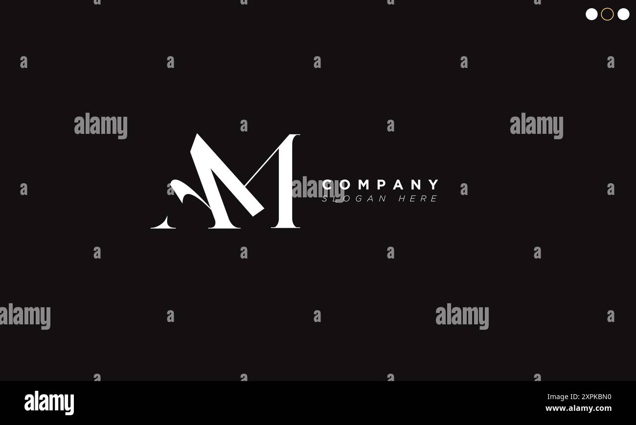 Am initials logo hi-res stock photography and images - Alamy