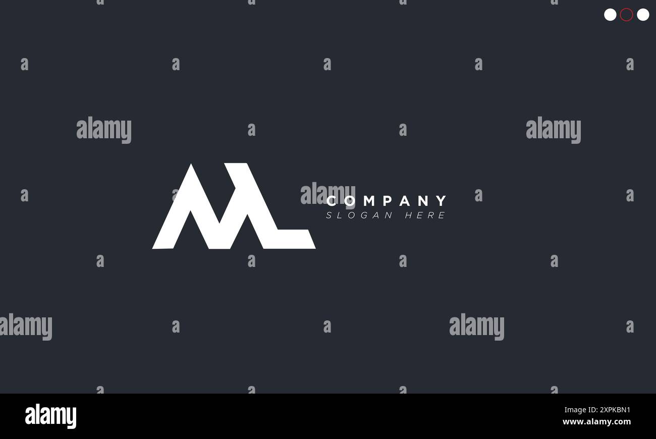 ML Alphabet letters Initials Monogram logo Stock Vector Image & Art - Alamy