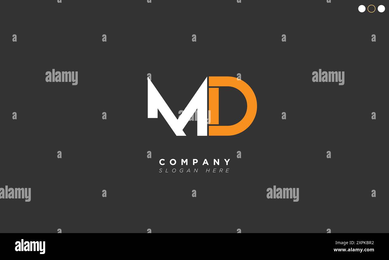 Md alphabet Stock Vector Images - Alamy