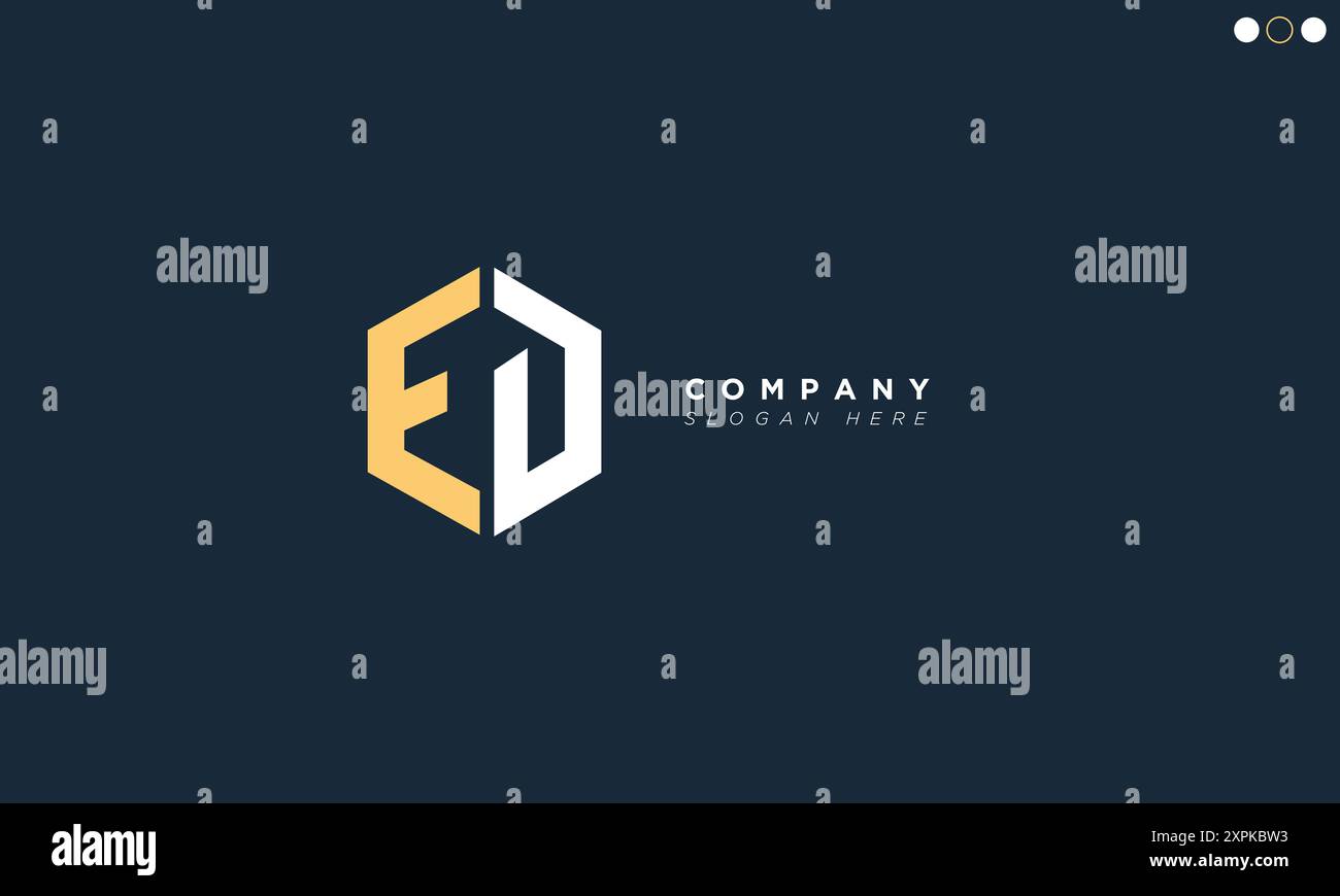 ED Alphabet letters Initials Monogram logo Stock Vector Image & Art - Alamy