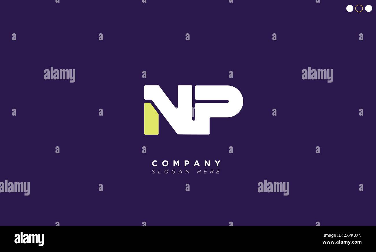 Np letters Stock Vector Images - Alamy