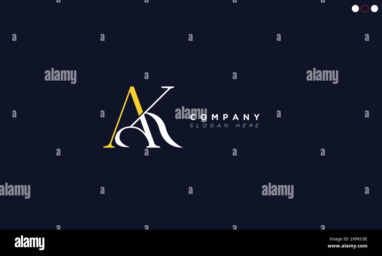 AK Alphabet letters Initials Monogram logo Stock Vector Image & Art - Alamy