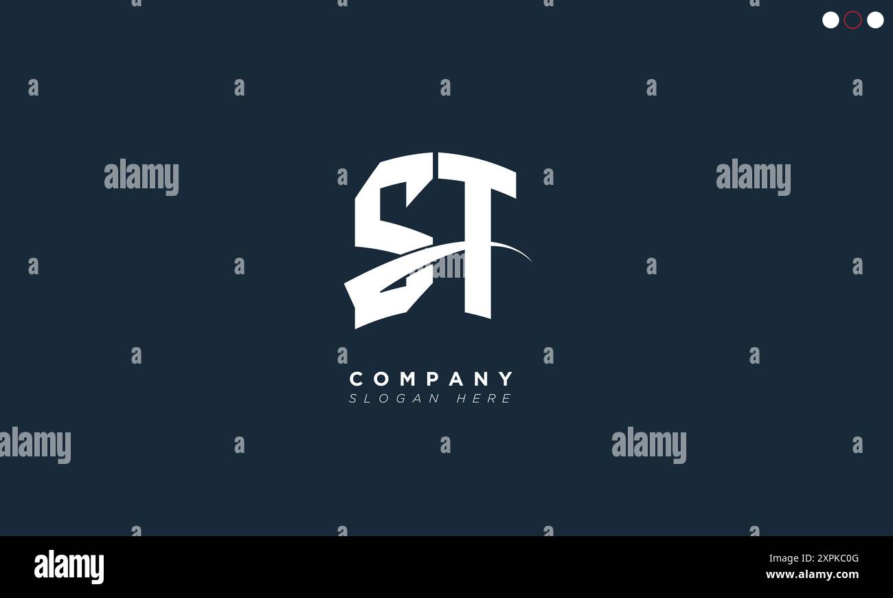 ST Alphabet letters Initials Monogram logo Stock Vector Image & Art - Alamy