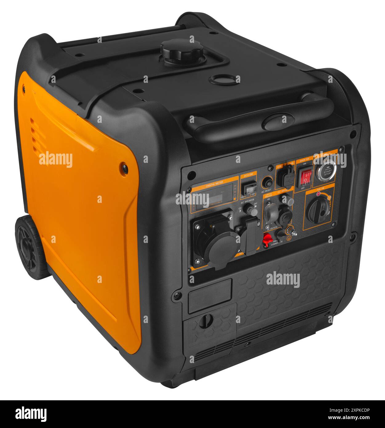 Gasoline inverter generator, with correct current sine wave on white ...