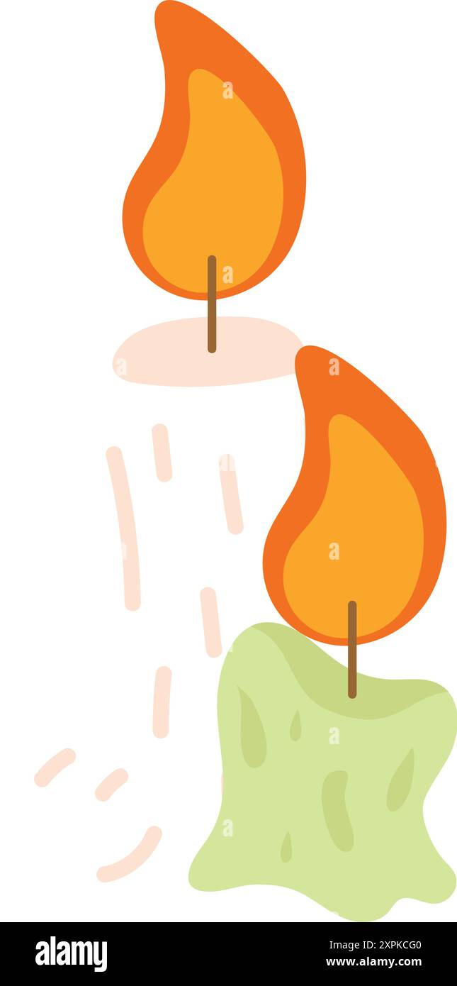 Melted candle Cut Out Stock Images & Pictures - Alamy